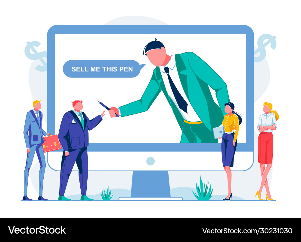 Teacher gives assignment to his remote student Vector Image