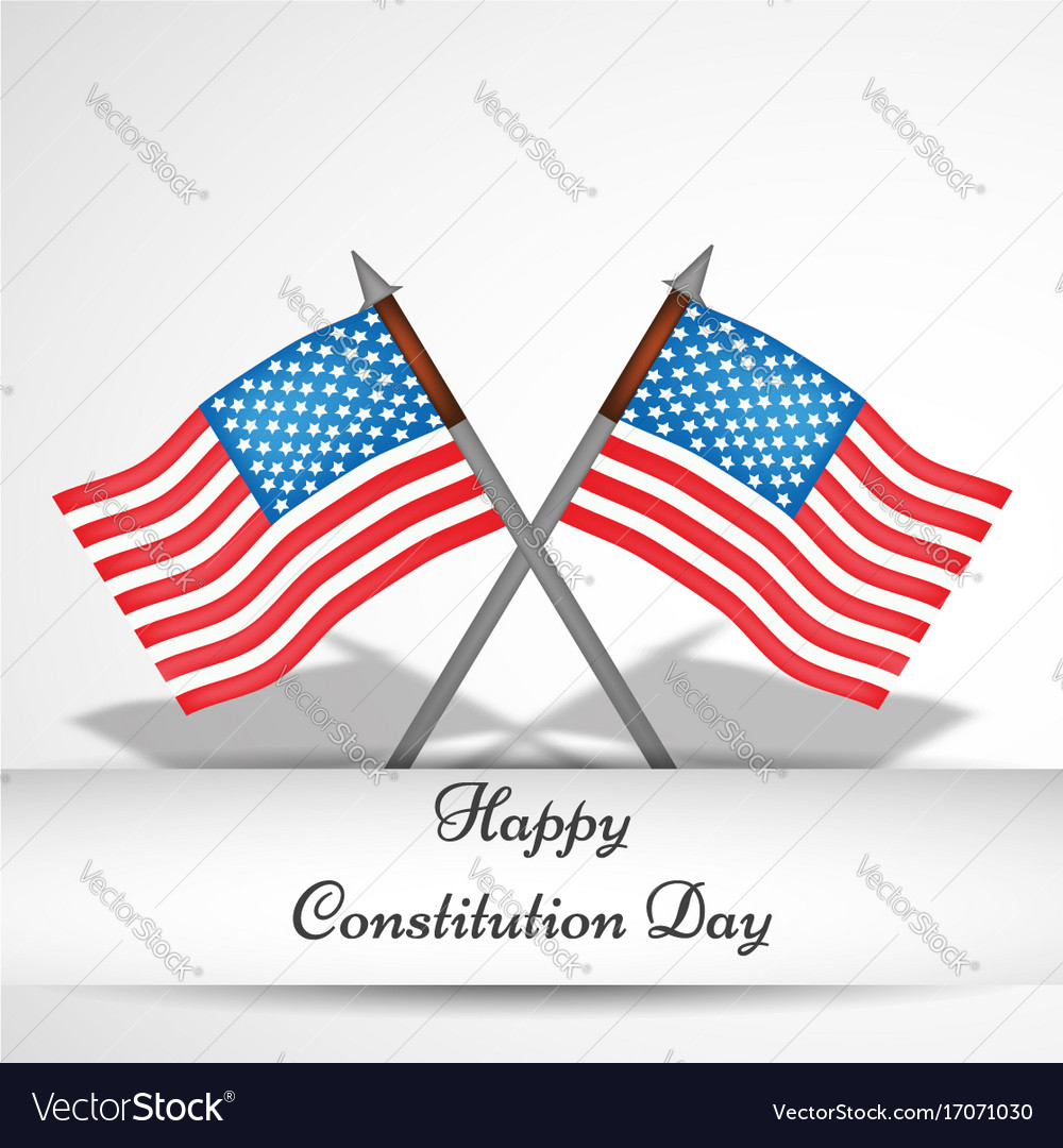 Usa constitution day Royalty Free Vector Image