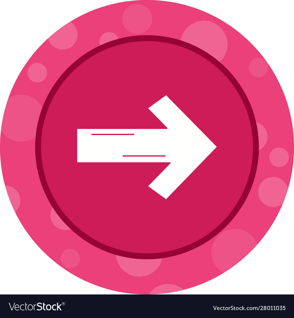 Beautiful right arrow glyph icon Royalty Free Vector Image Beautiful right arrow glyph icon Royalty Free Vector Image