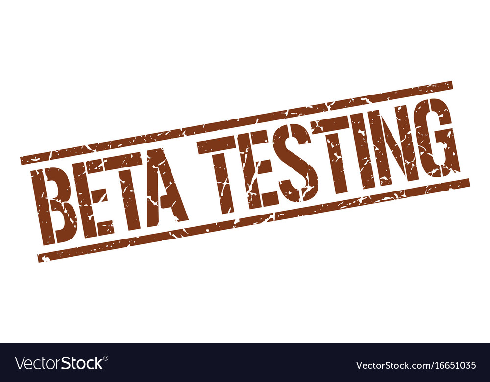 Beta testing stamp Royalty Free Vector Image - VectorStock