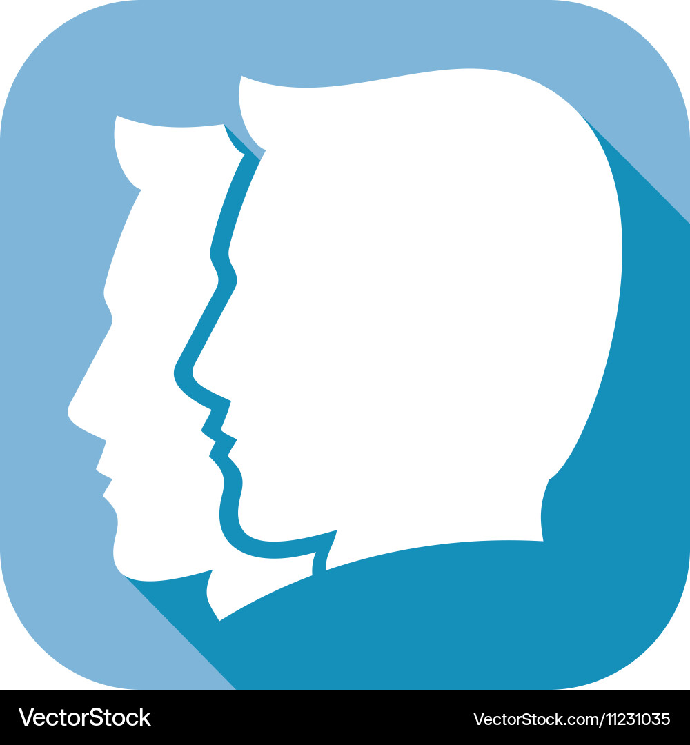 Gemini Zodiac Sign Icon Royalty Free Vector Image