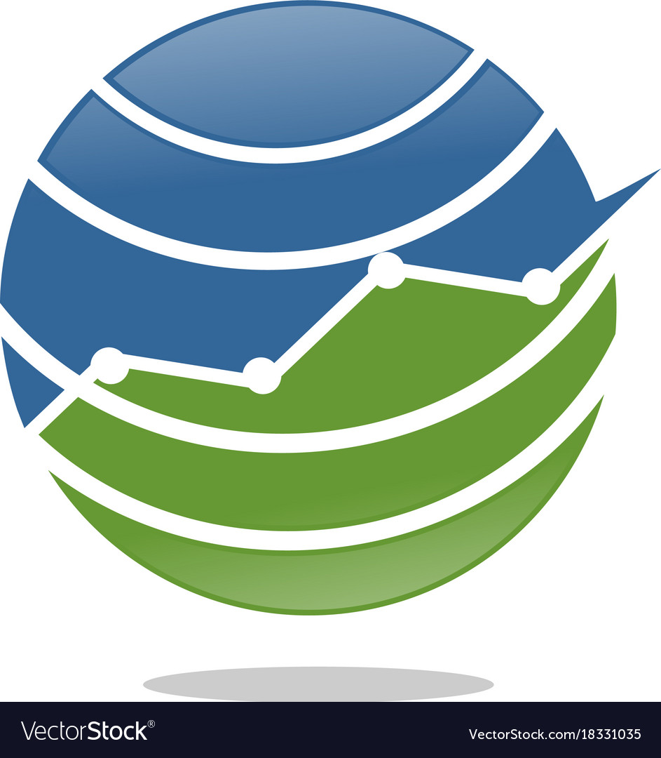 Global solution logo Royalty Free Vector Image