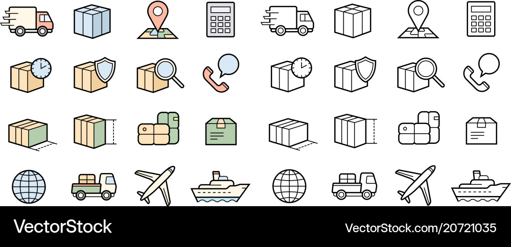 Parcel delivery service Royalty Free Vector Image