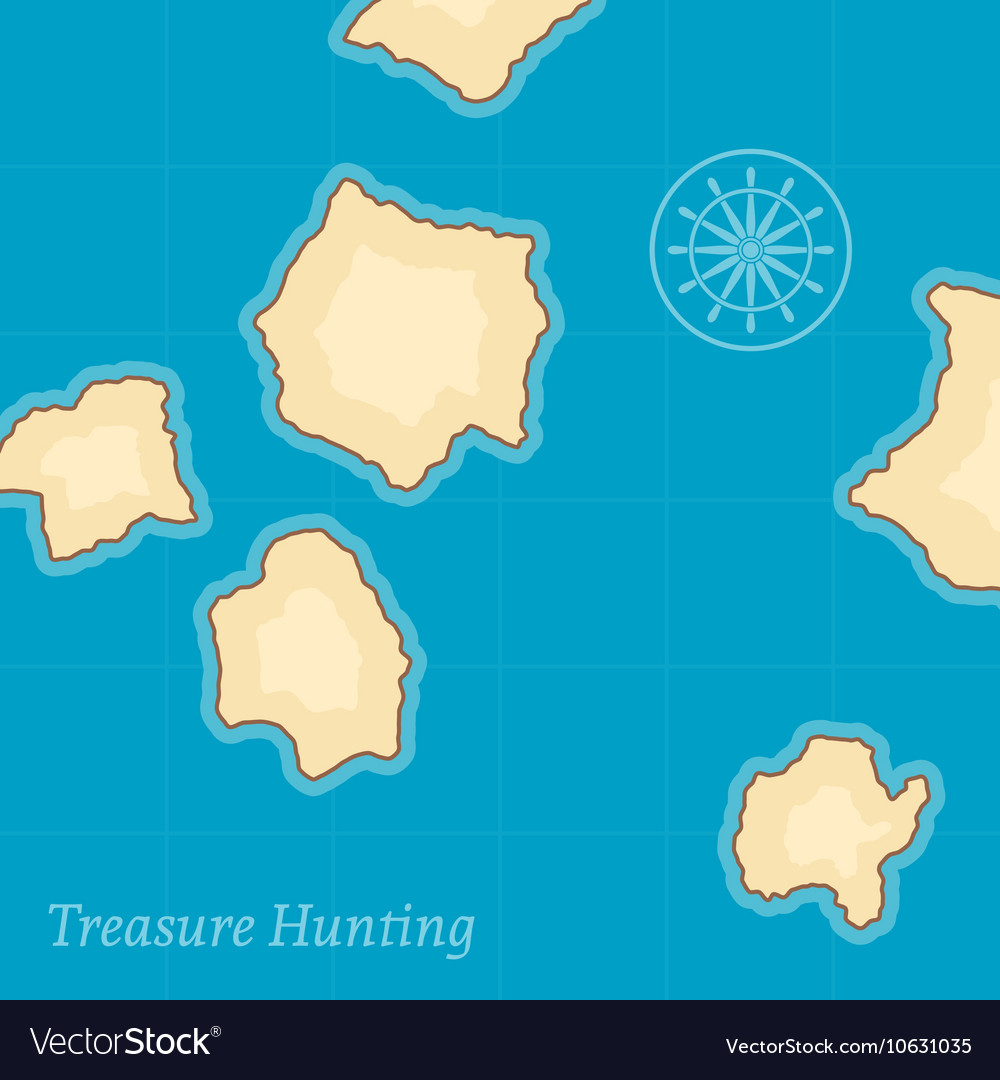 Treasure map background Royalty Free Vector Image