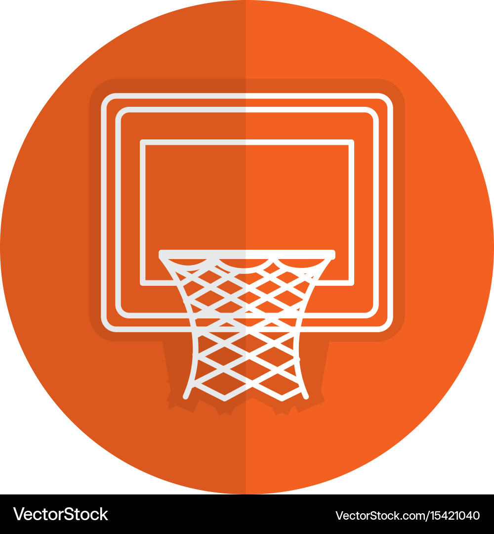 Basketball basket isolated icon Royalty Free Vector Image
