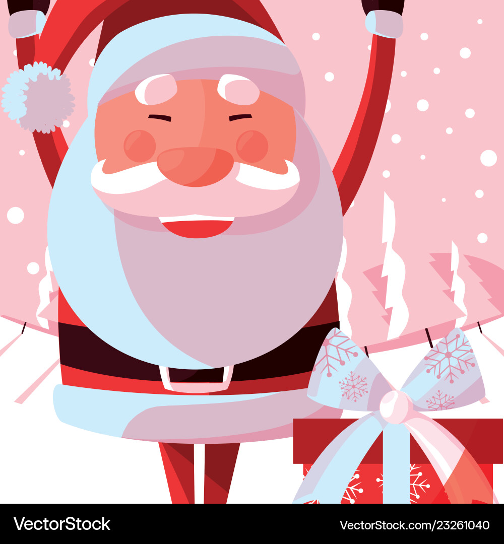 Christmas santa claus design Royalty Free Vector Image