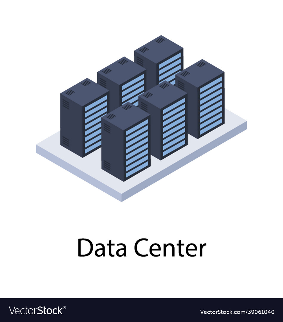 Data center Royalty Free Vector Image - VectorStock