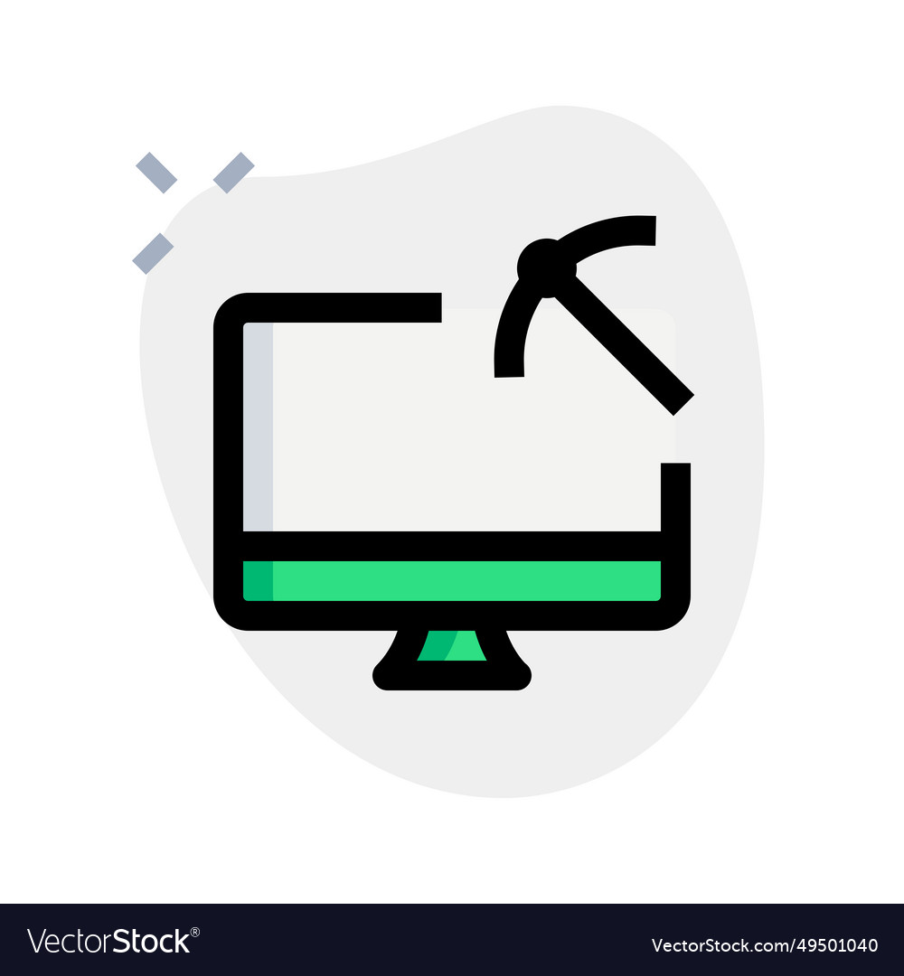 Data mining or extracting from desktop Royalty Free Vector