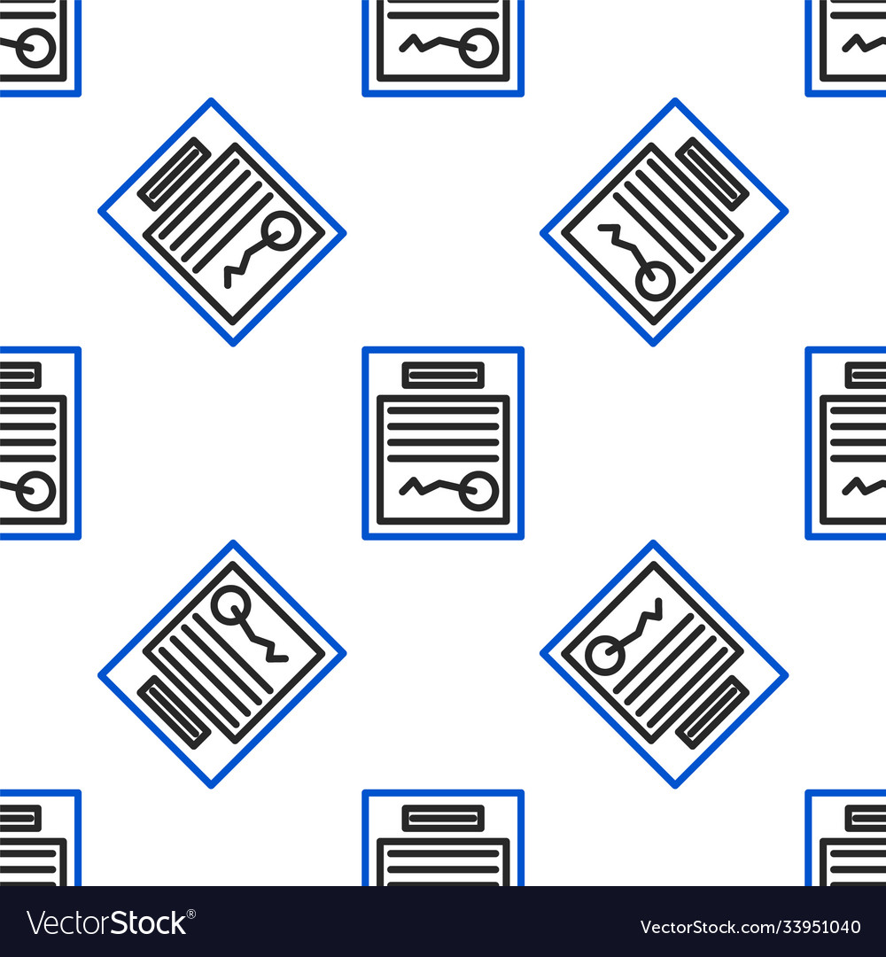 Line filled form icon isolated seamless pattern Vector Image
