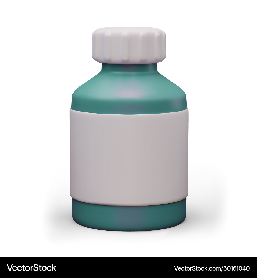 Realistic jar with screw cap color packaging Vector Image