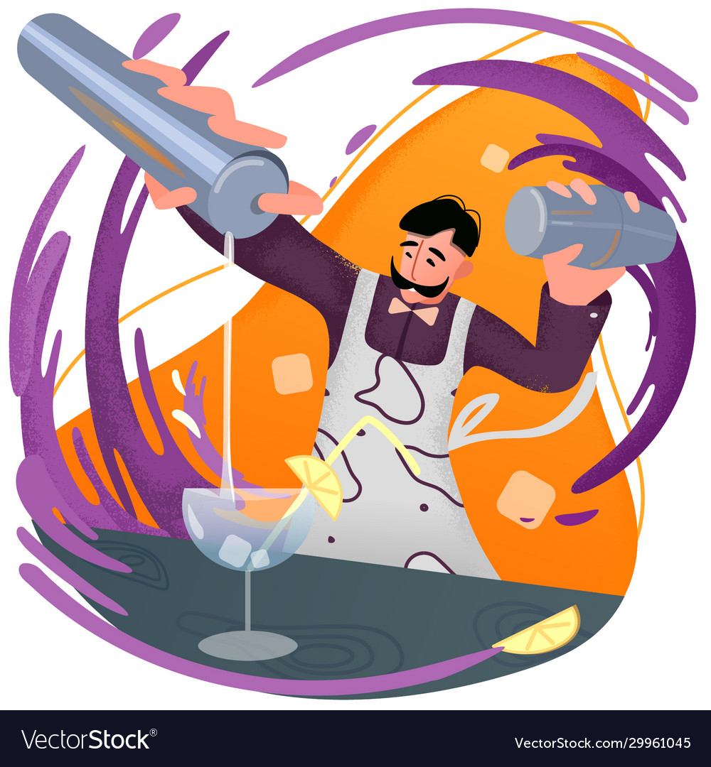 Bartender Royalty Free Vector Image - VectorStock