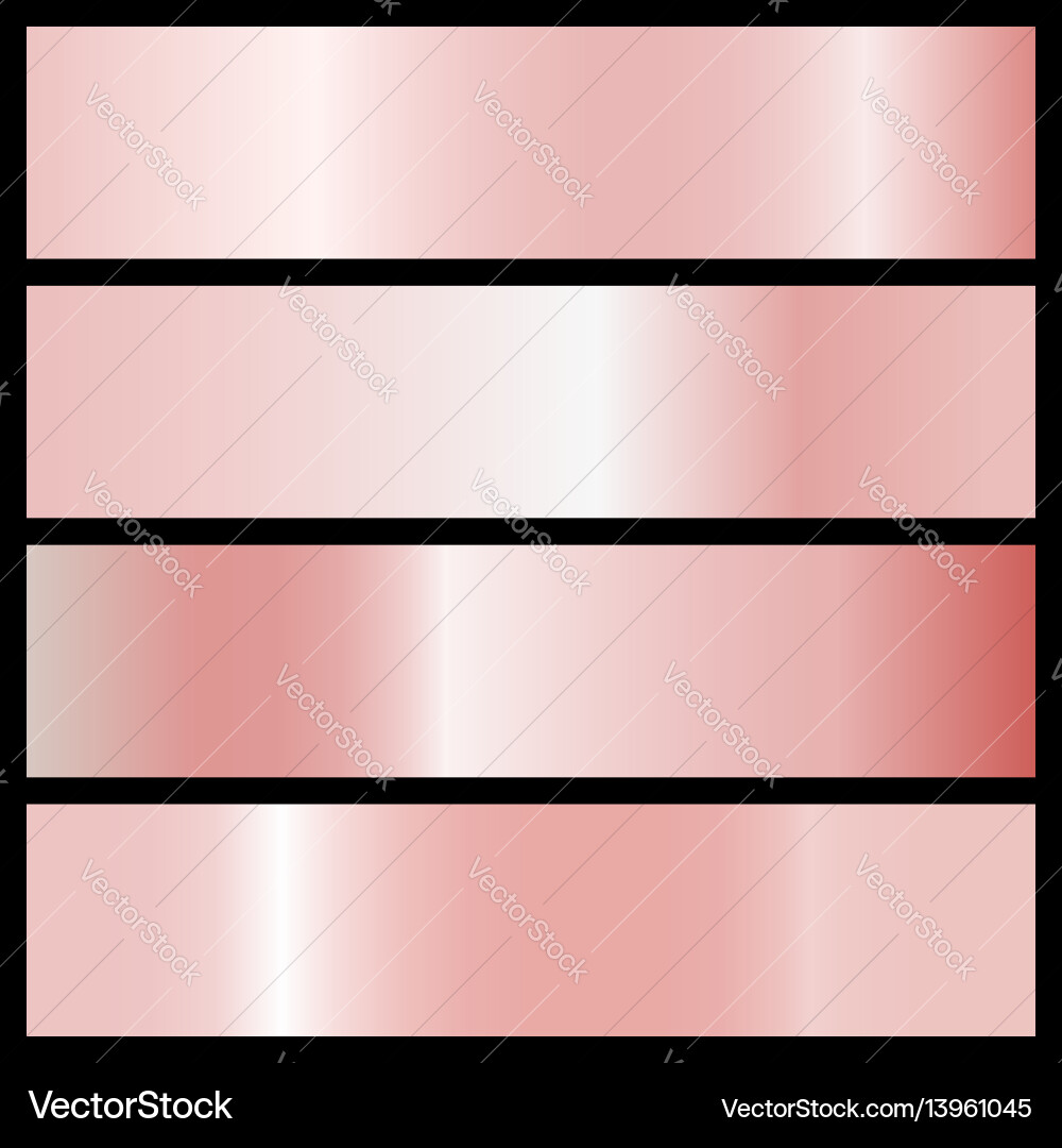 Collection of pink gradients Royalty Free Vector Image