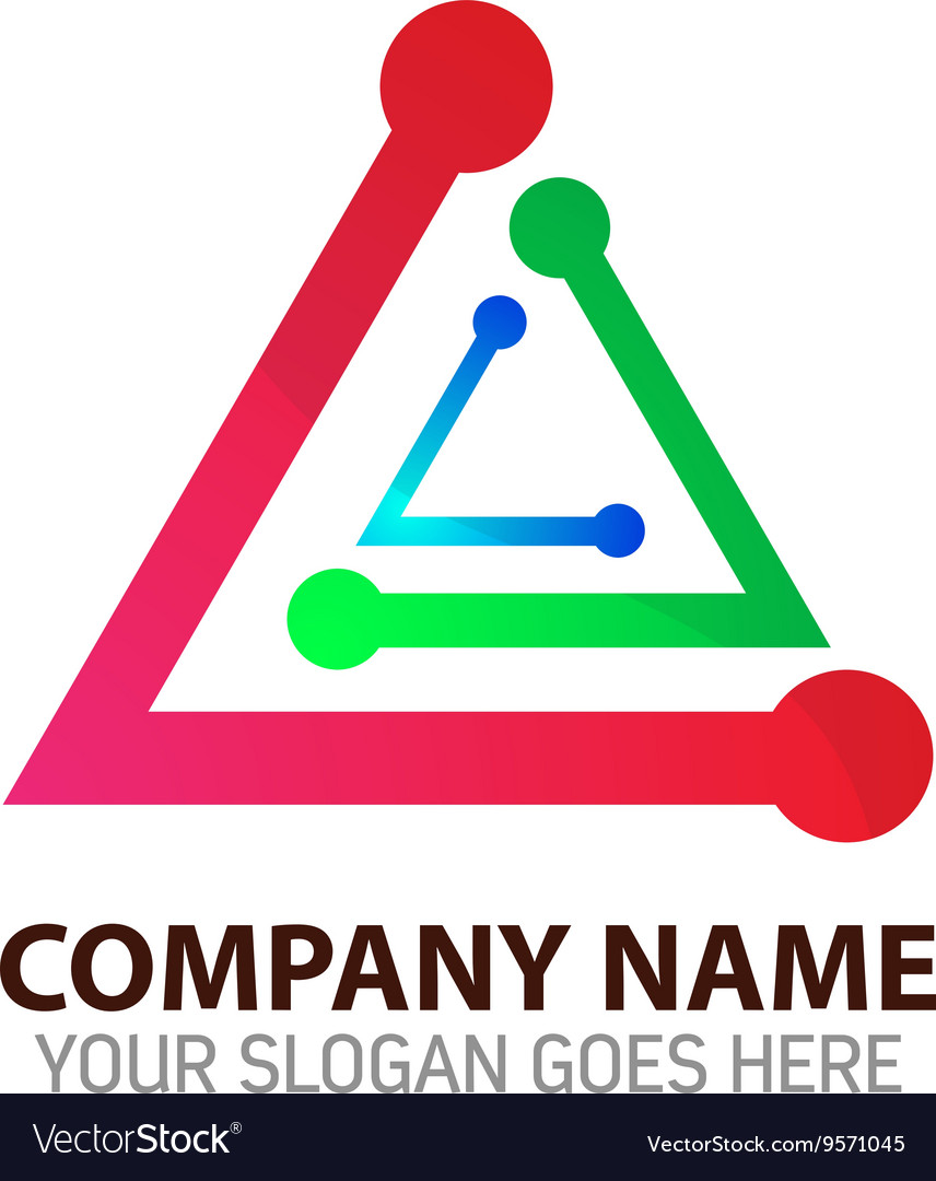 Future network technology logo template Royalty Free Vector