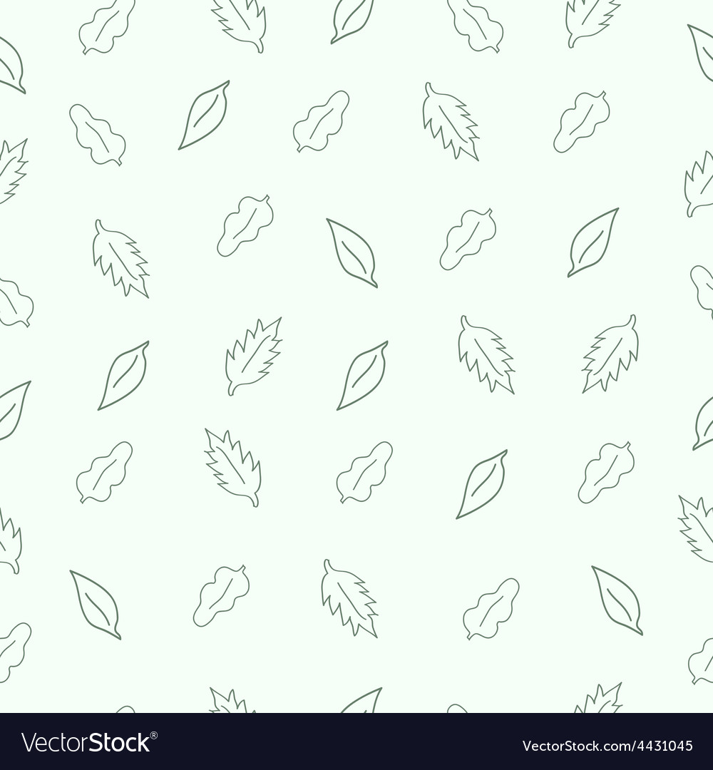 Pattern leaf Royalty Free Vector Image - VectorStock