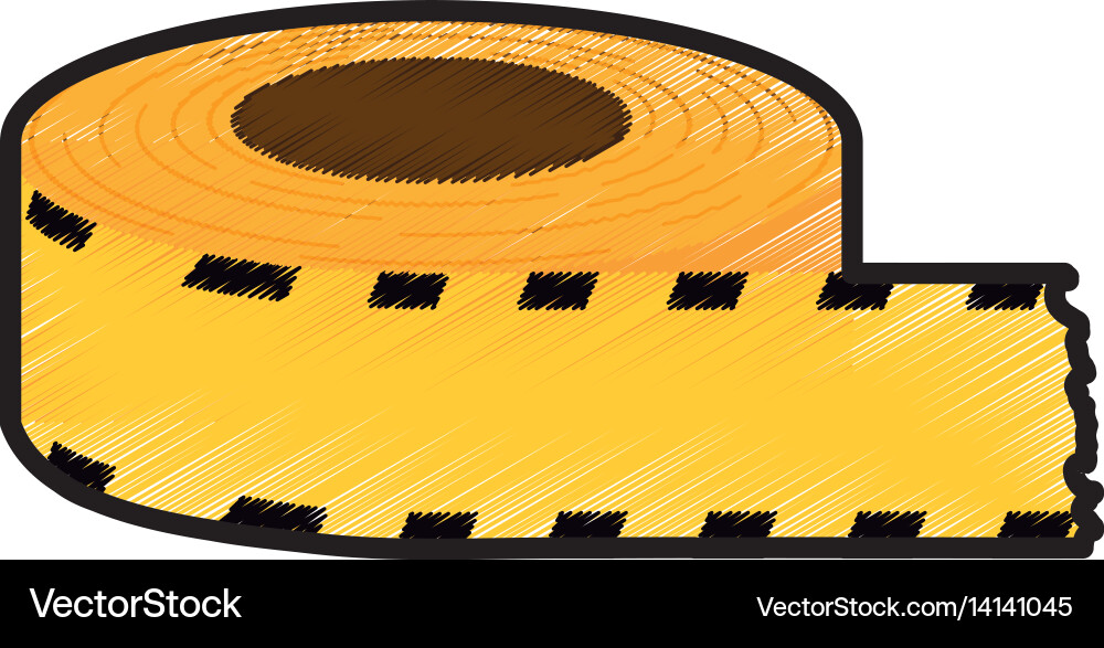 Police yellow tape Royalty Free Vector Image - VectorStock