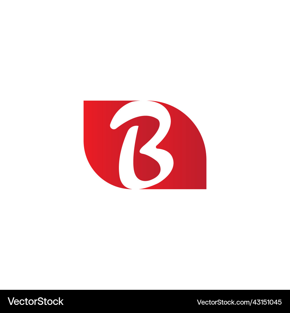 Premium logo symbol letter b Royalty Free Vector Image