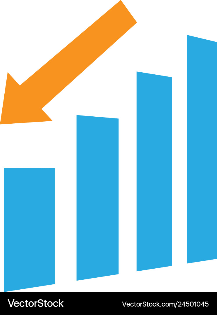 Statistic bar icon graphic design template Vector Image