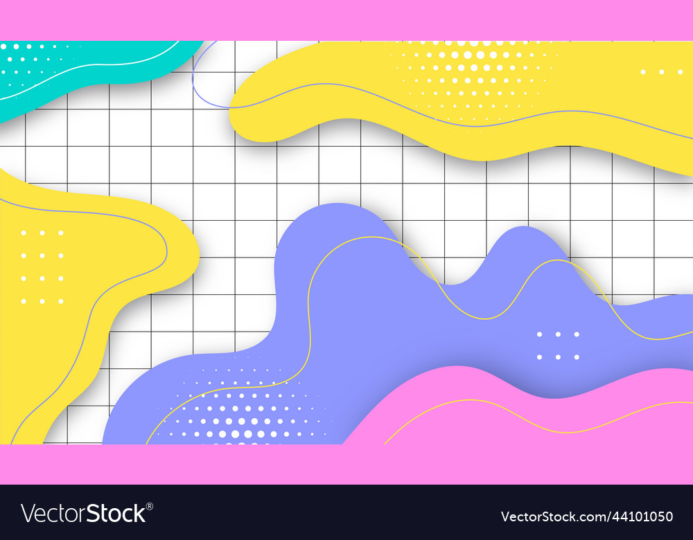 Abstract Background Dynamic Design With 90s Vector Image