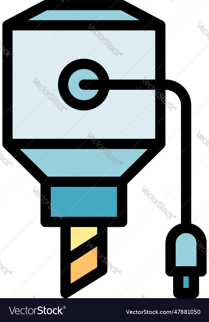 Automated cnc machine icon flat Royalty Free Vector Image Automated cnc machine icon flat Royalty Free Vector Image