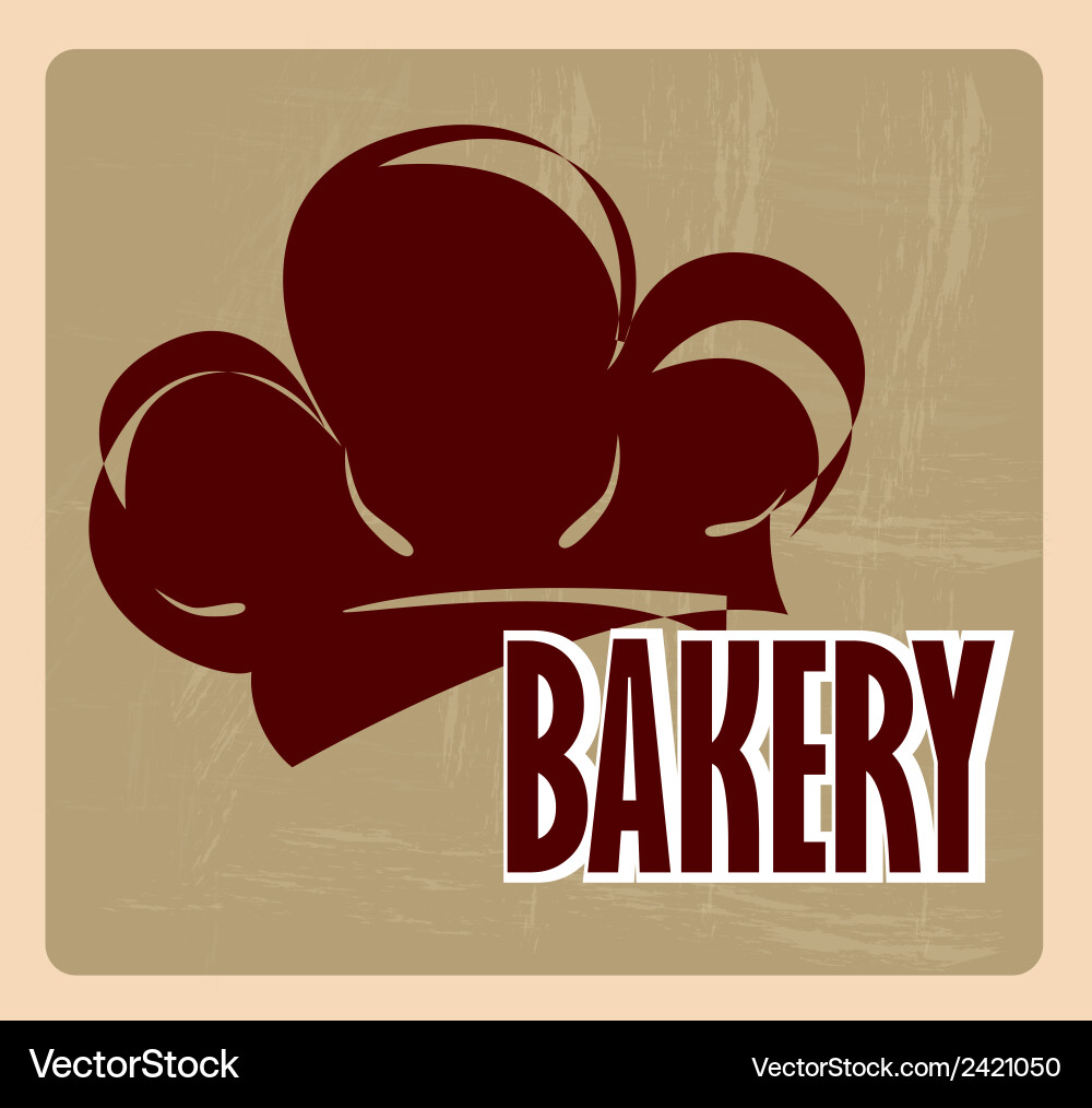 Bakery design over pink background Royalty Free Vector Image