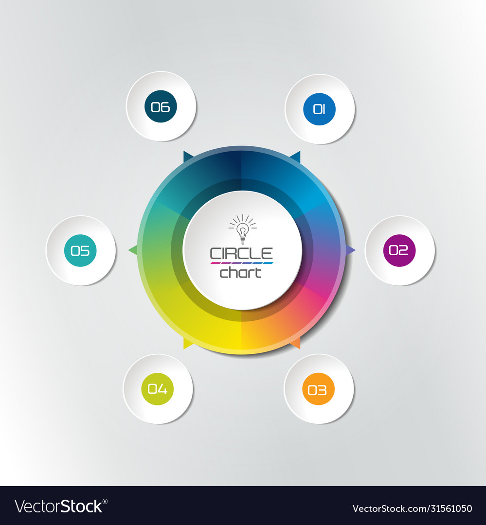 Circle infographic chart diagram scheme Royalty Free Vector Circle infographic chart diagram scheme Royalty Free Vector