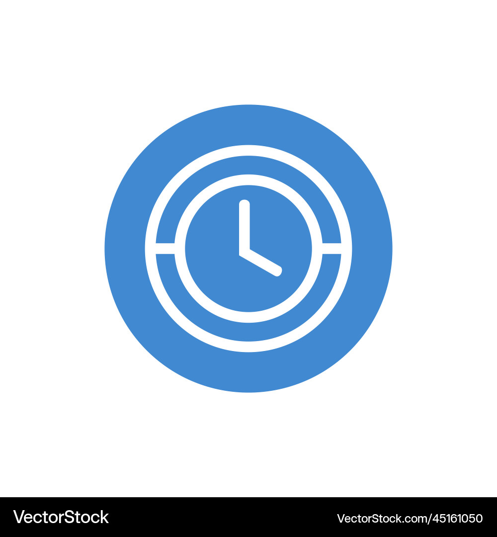 Clock logo icon art time icon concept Royalty Free Vector