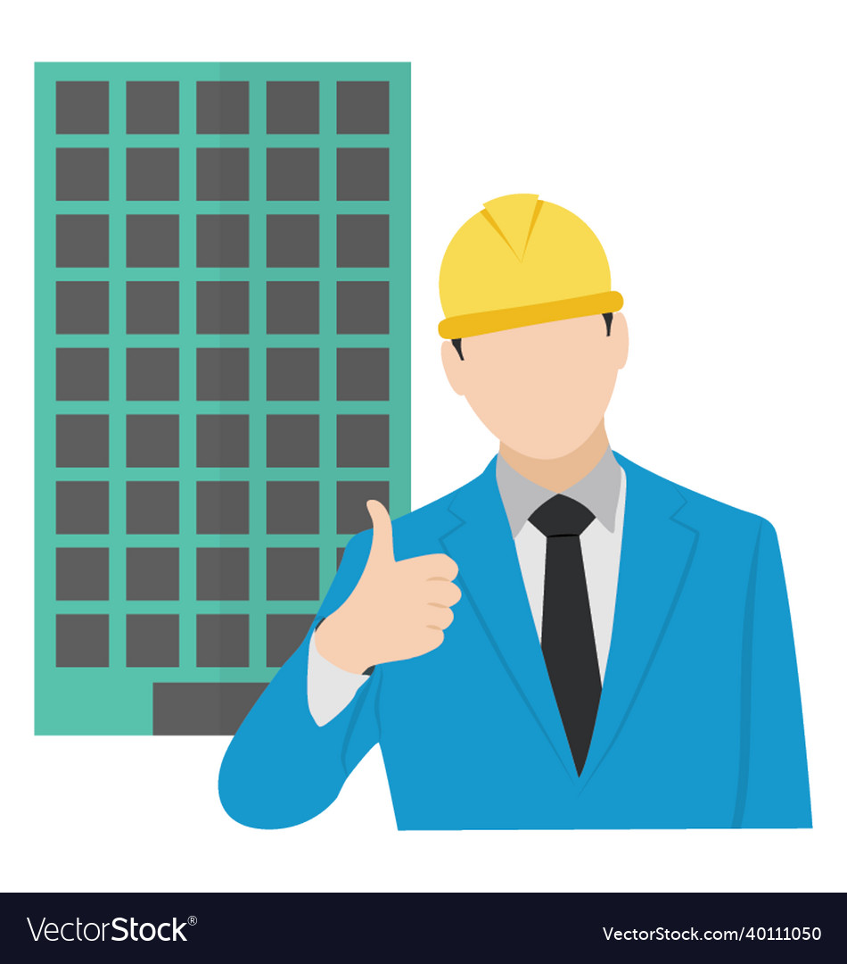 Construction engineer Royalty Free Vector Image