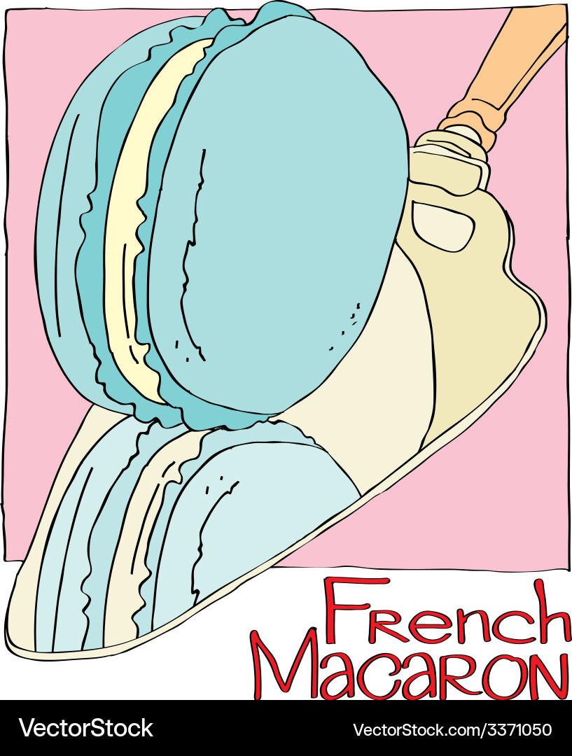 French macaron Royalty Free Vector Image - VectorStock