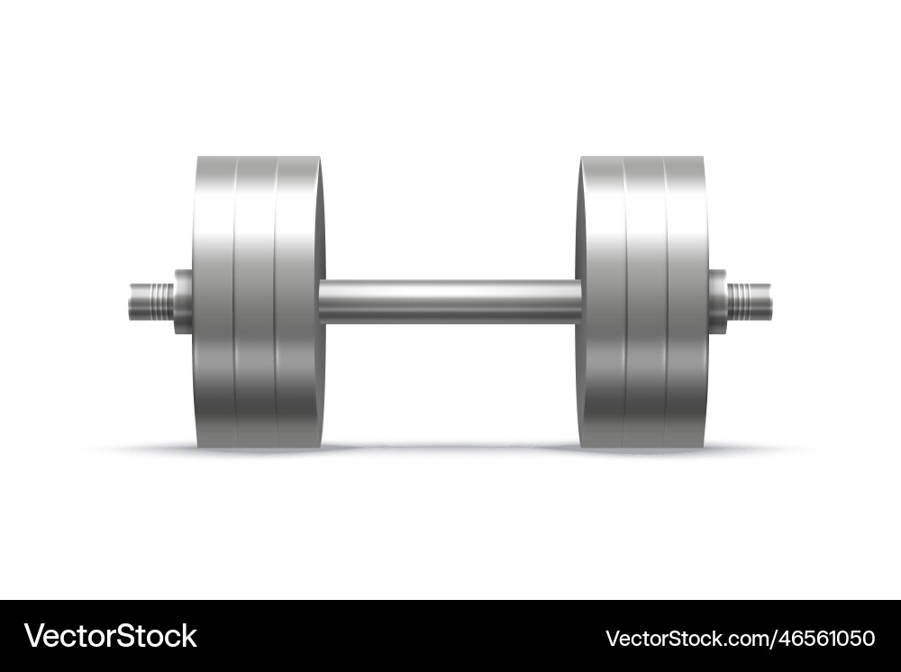 Isolated dumbbell for weightlifting powerlifting Vector Image