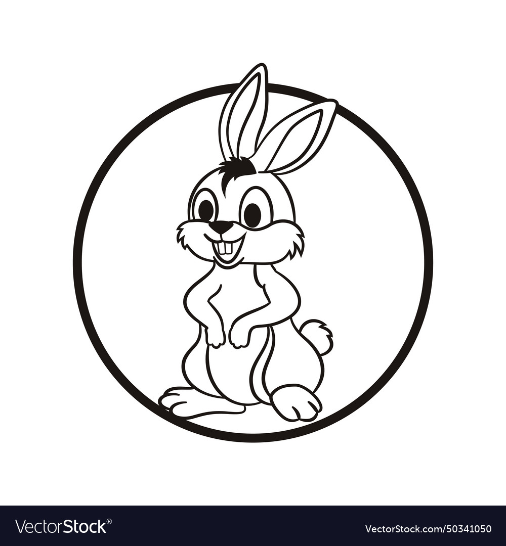 Rabbit icon design Royalty Free Vector Image - VectorStock