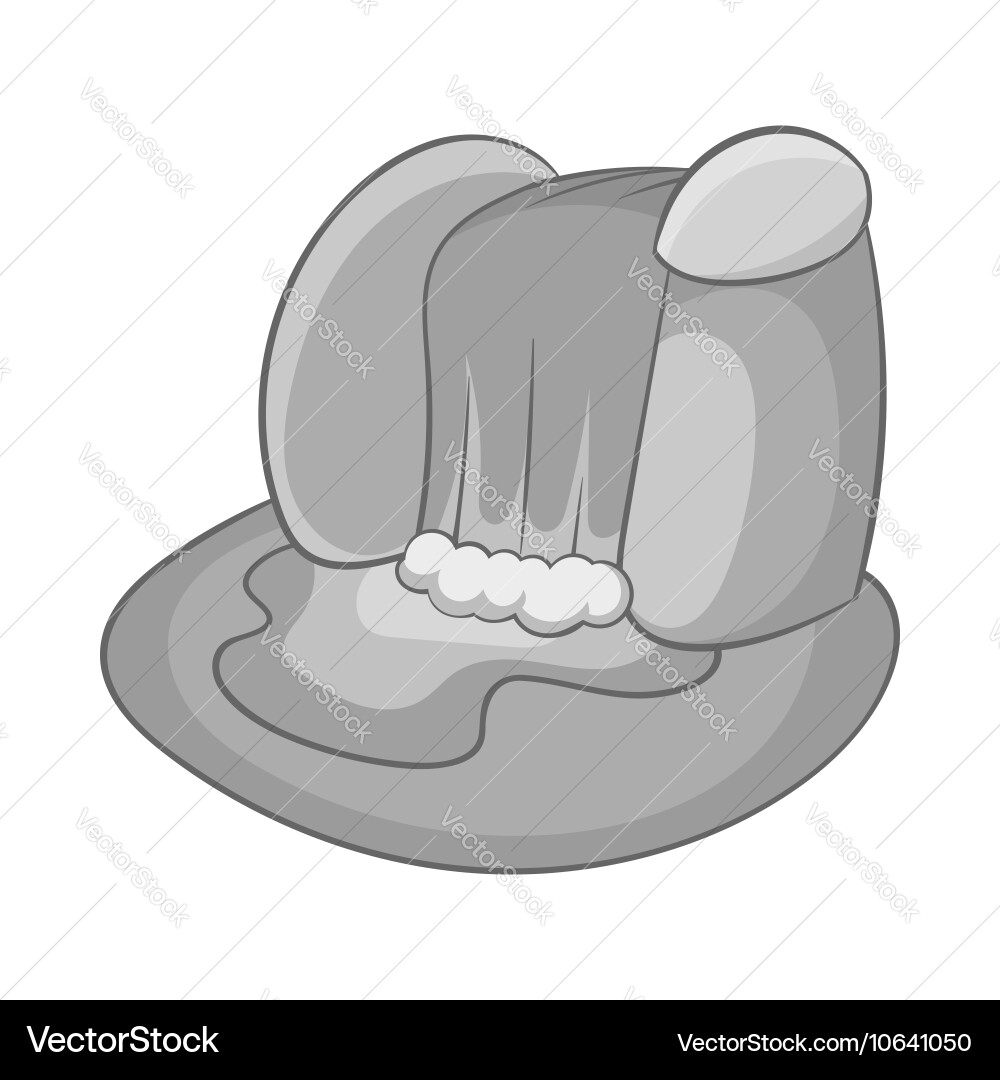 Waterfall icon black monochrome style Royalty Free Vector