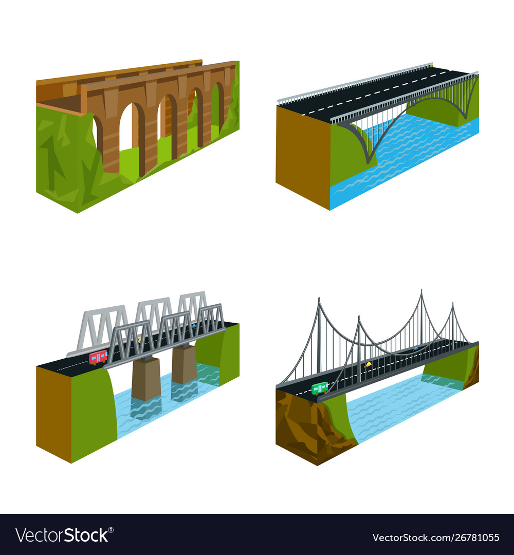Design bridgework and architecture Royalty Free Vector Image