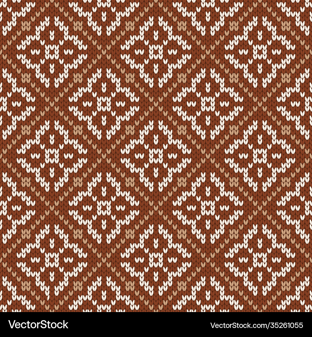Norwegian native style sweater winter holiday Vector Image