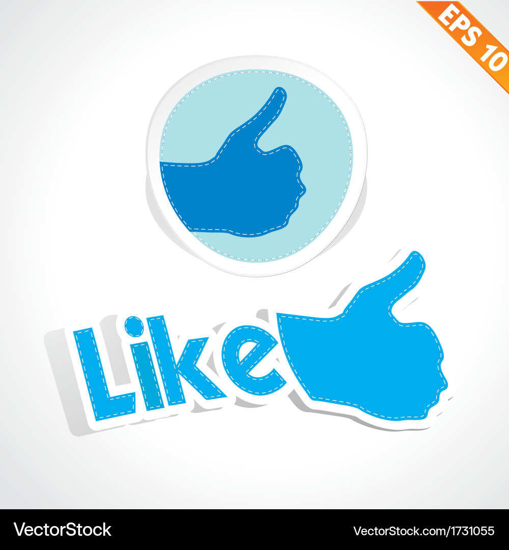 Social media wording - eps10 Royalty Free Vector Image