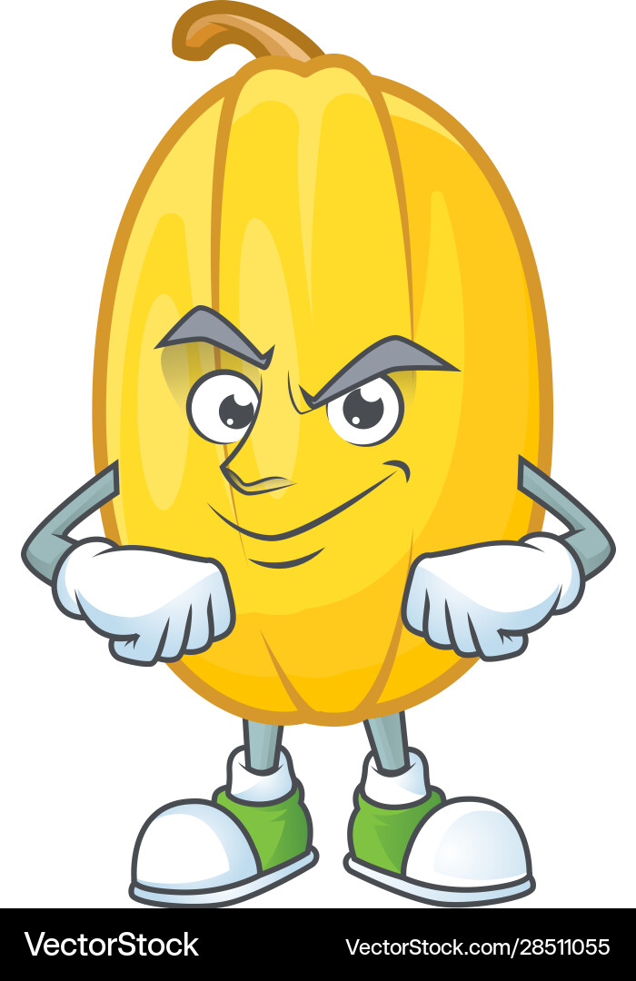 Spaghetti squash mascot cartoon character style Vector Image