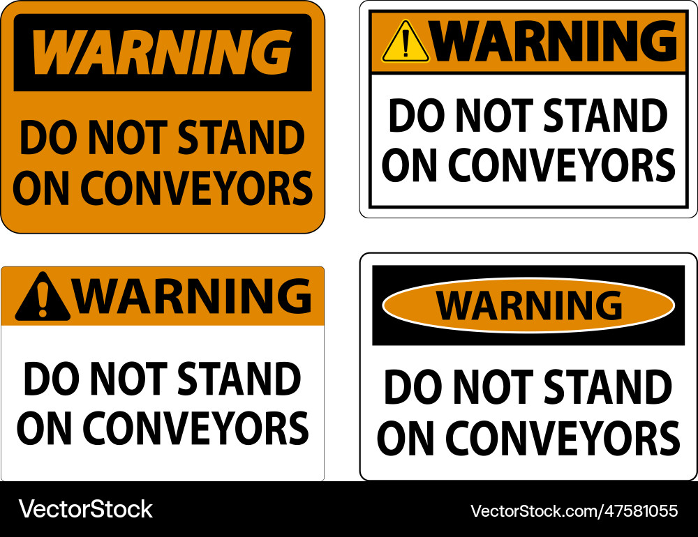 Warning sign do not climb sit walk or ride Vector Image
