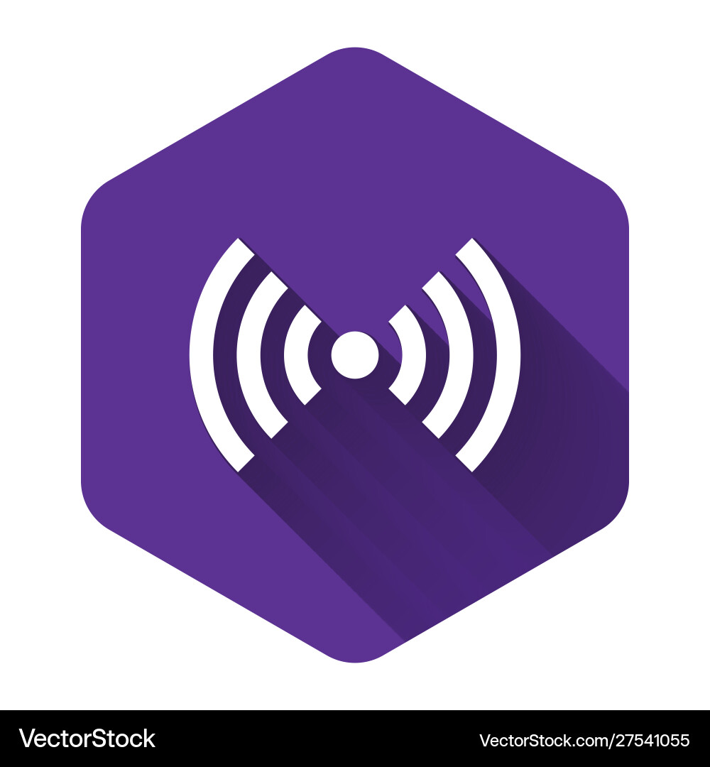 White wi-fi wireless internet network symbol icon Vector Image