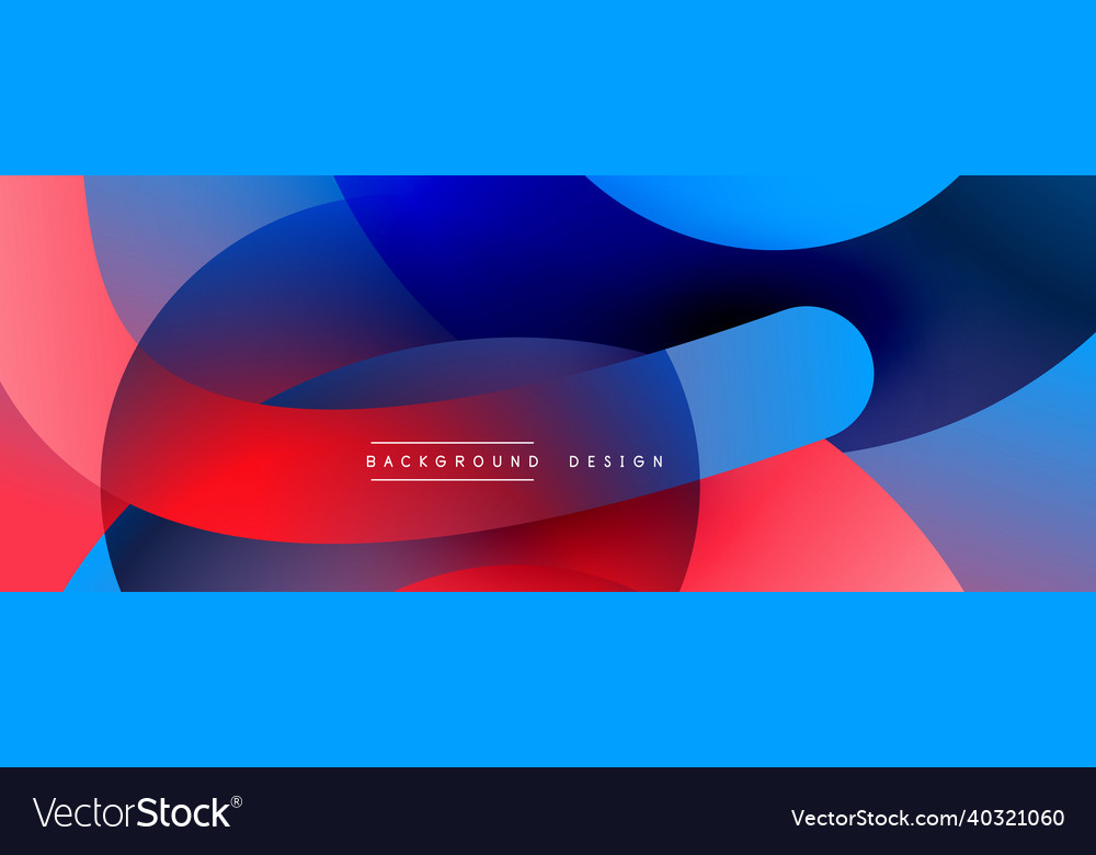 Abstract Overlapping Lines And Circles Geometric Vector Image