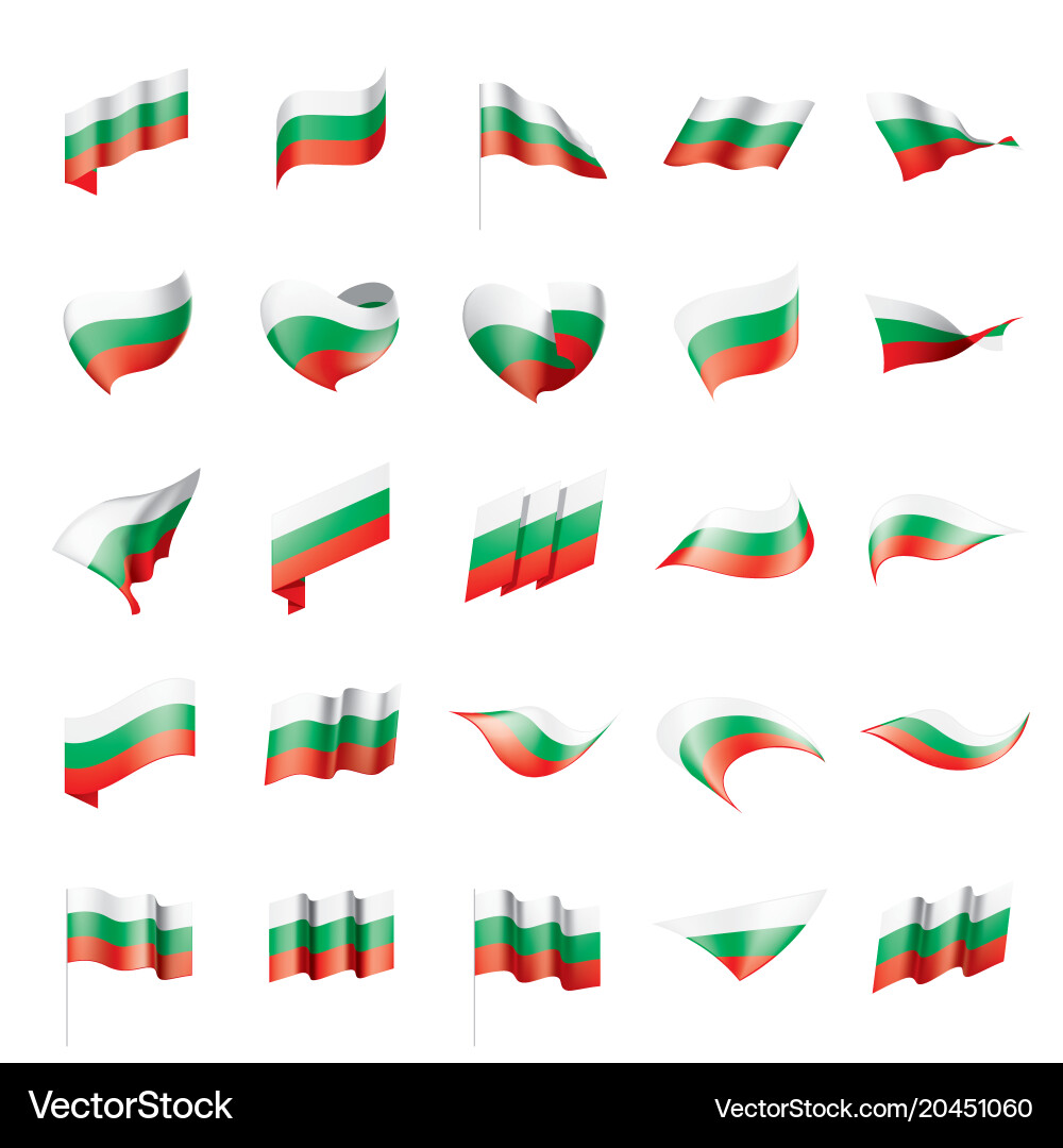 Bulgaria flag Royalty Free Vector Image - VectorStock