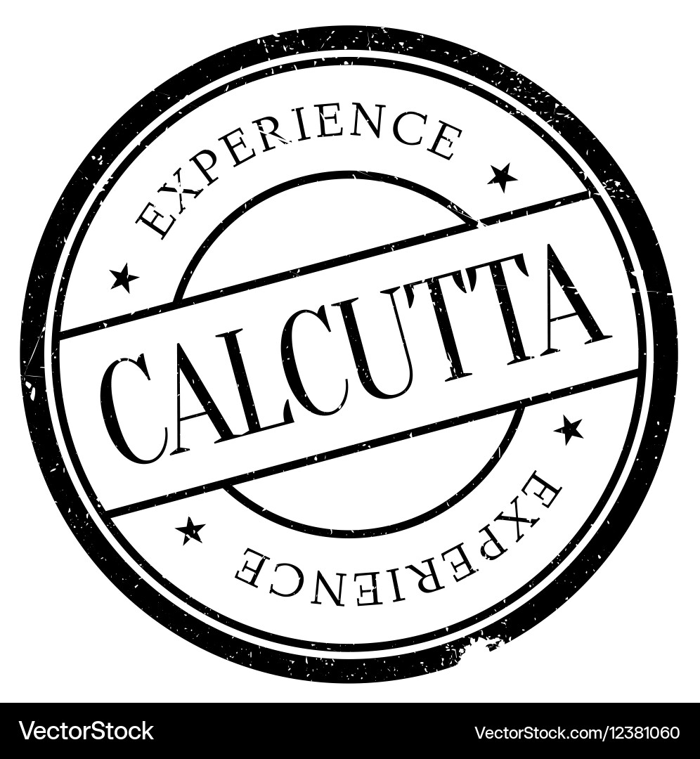 Calcutta stamp rubber grunge Royalty Free Vector Image