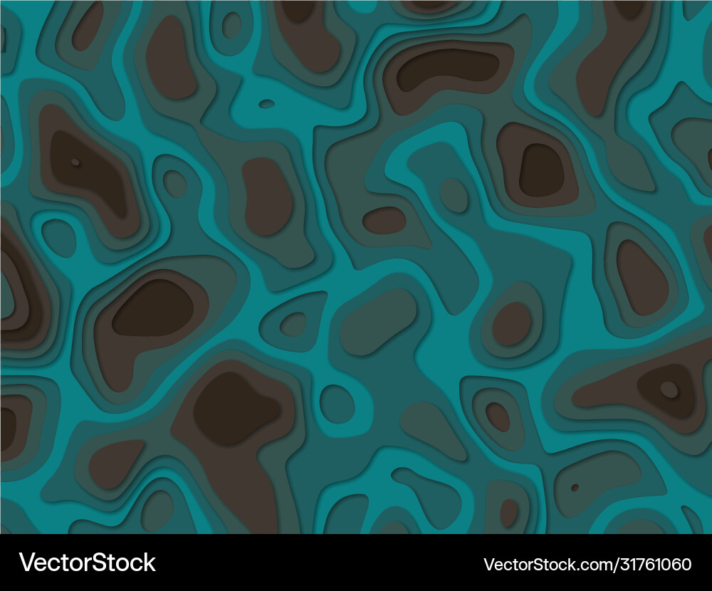 Paper cut shapes cover layout design template Vector Image