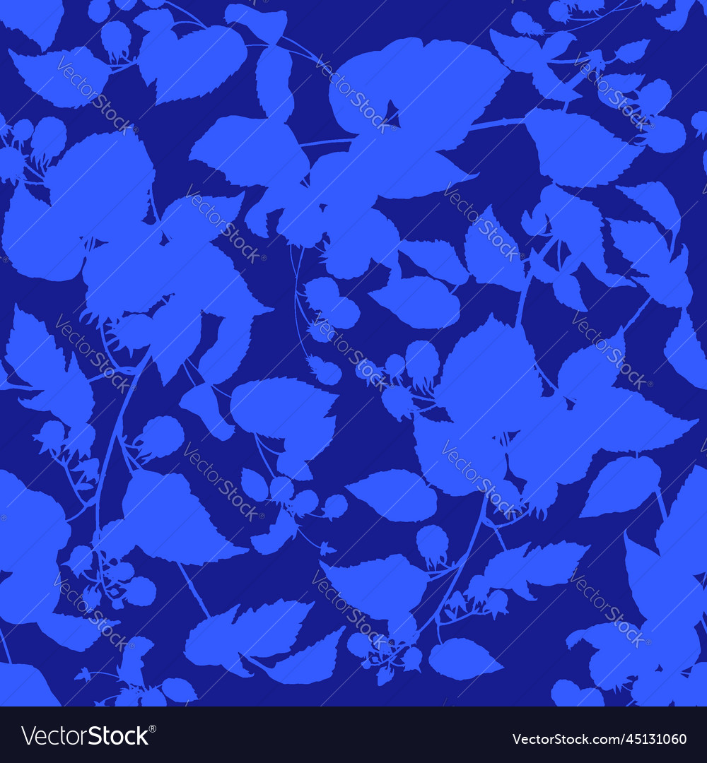 Raspberry bush pattern 2eps Royalty Free Vector Image