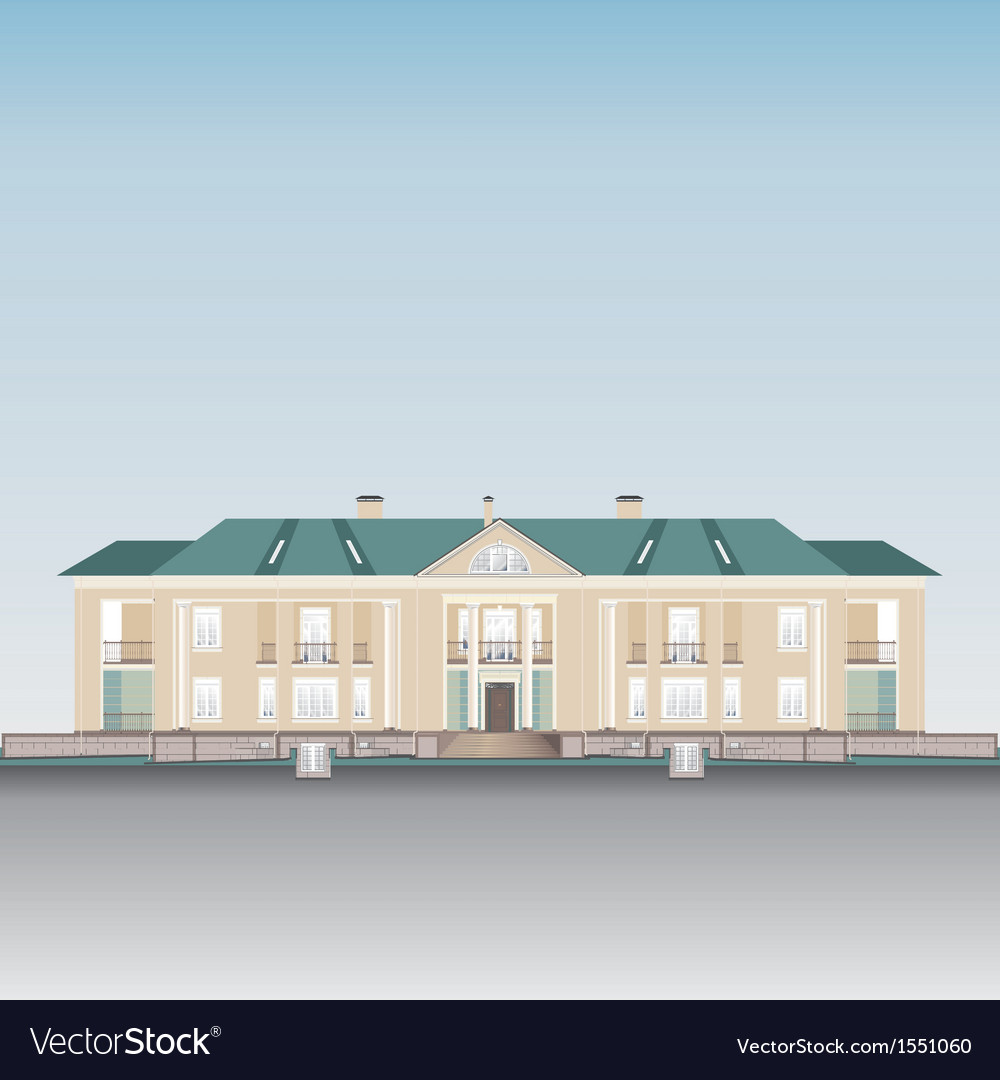 Residential building Royalty Free Vector Image