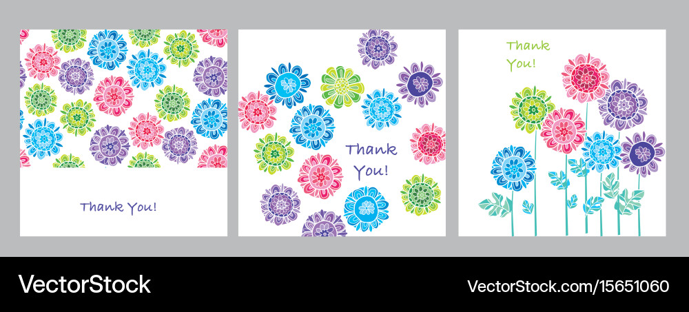 Thank you card Royalty Free Vector Image - VectorStock
