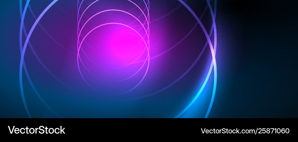 Trendy neon blue abstract design with waves Vector Image