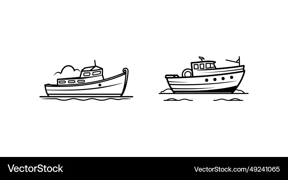 Coastal transport icons Royalty Free Vector Image