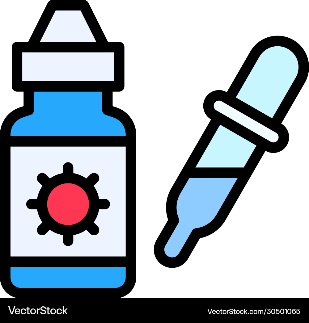 Covid19-19 test filled style icon Royalty Free Vector Image