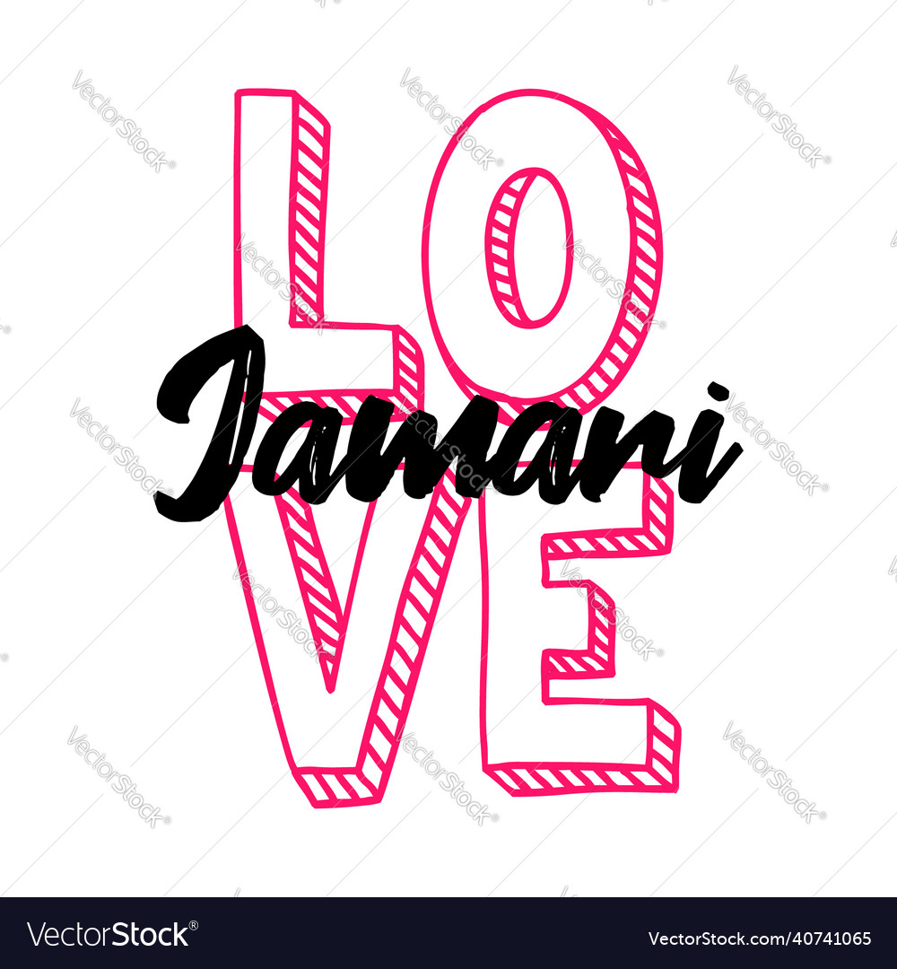 Jamari Royalty Free Vector Image - VectorStock