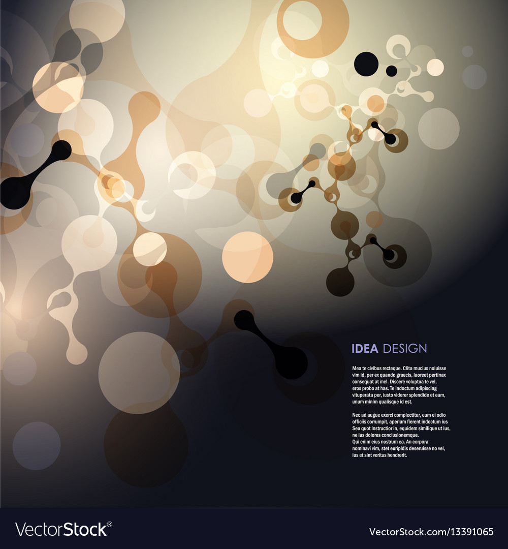 Molecules background Royalty Free Vector Image