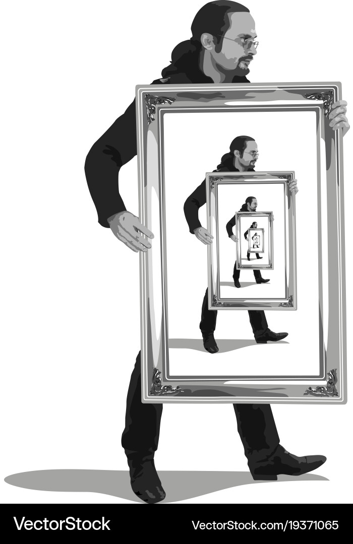 Philosophy of egoism Royalty Free Vector Image